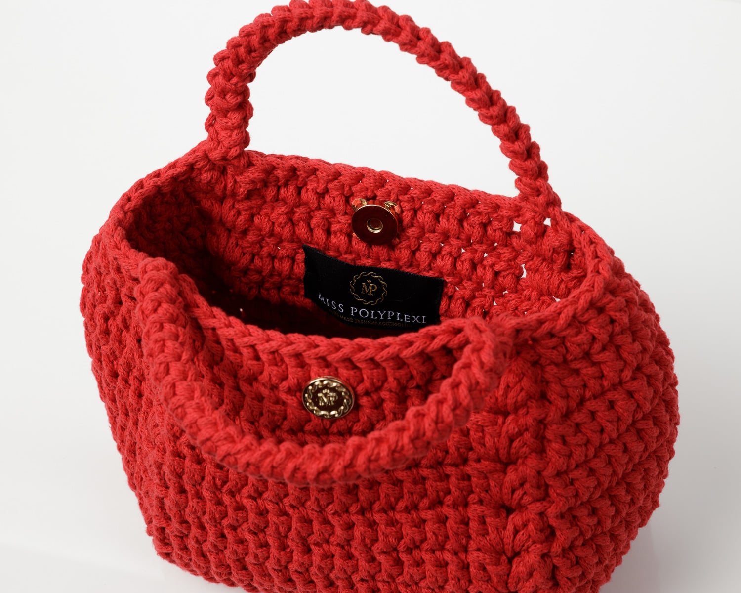 Red Crochet Bag