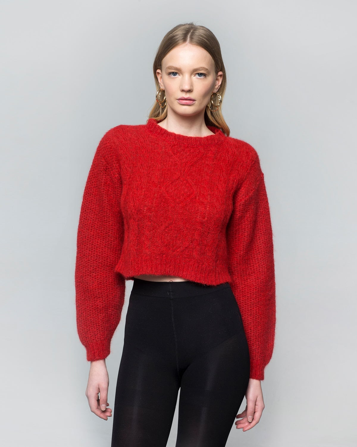 Charlotte Red Knitted Sweater - Miss Polyplexi