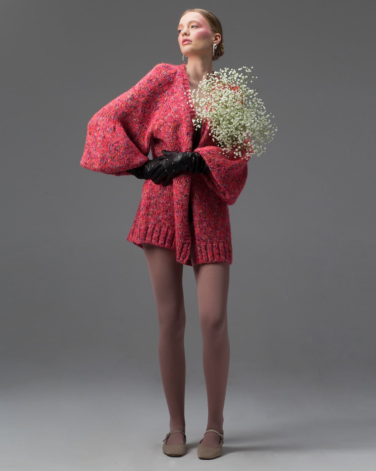 Sabine Fuchsia Knitted Cardigan - Miss Polyplexi