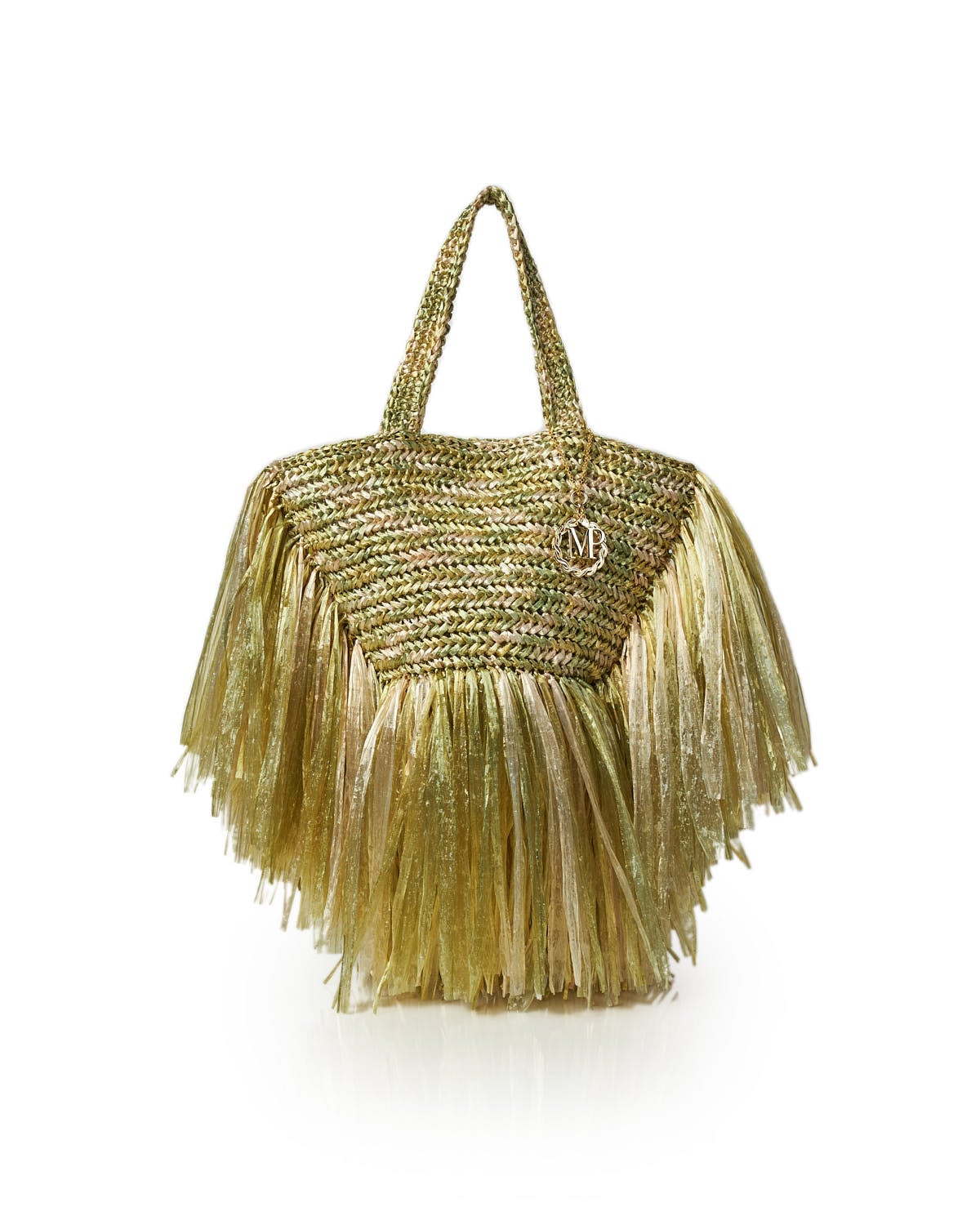 Verona Raffia Lime Green Crochet Tote Bag - Miss Polyplexi